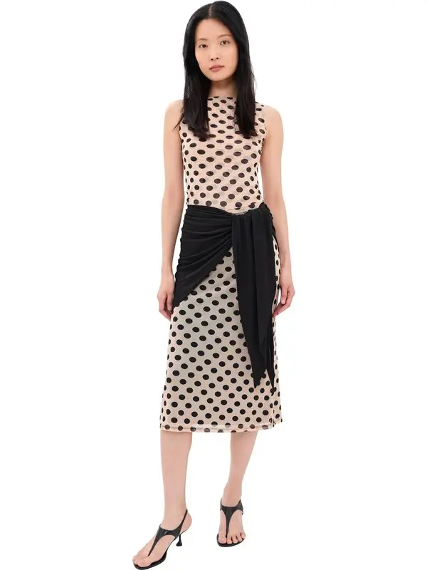 Norma Kamali Triangle Scarf Skirt - Black