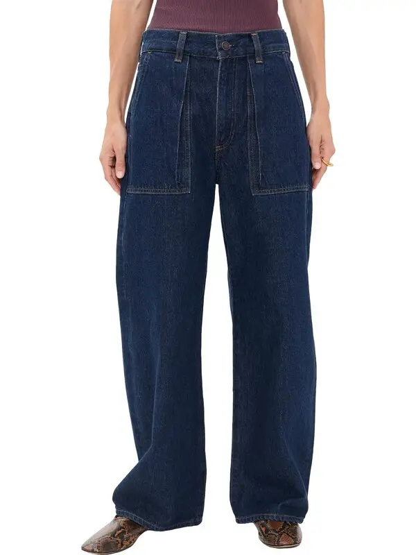 AGOLDE Petite Low Curve Utility Jeans - Rank