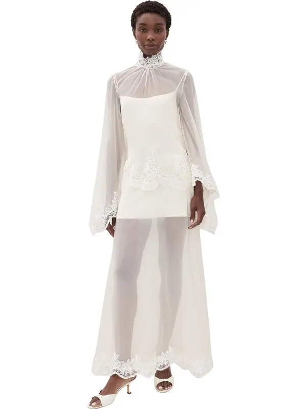 YELLOW THE LABEL Liz Organza Maxi Dress - Ivory