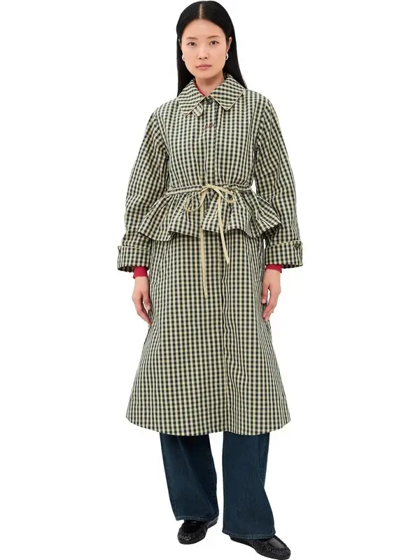 DAMSON MADDER Myrtle Trench Coat - Navy