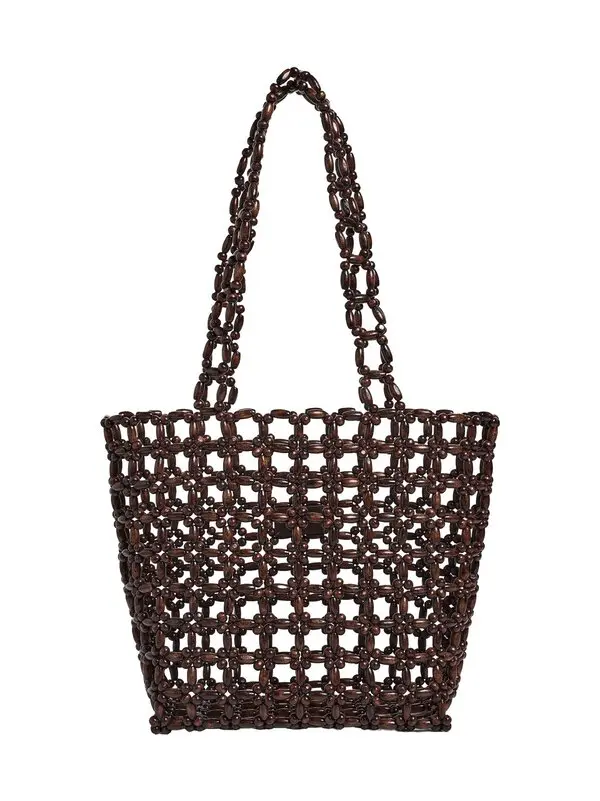 Madewell Beaded Tote Bag - Stained Bead Multi