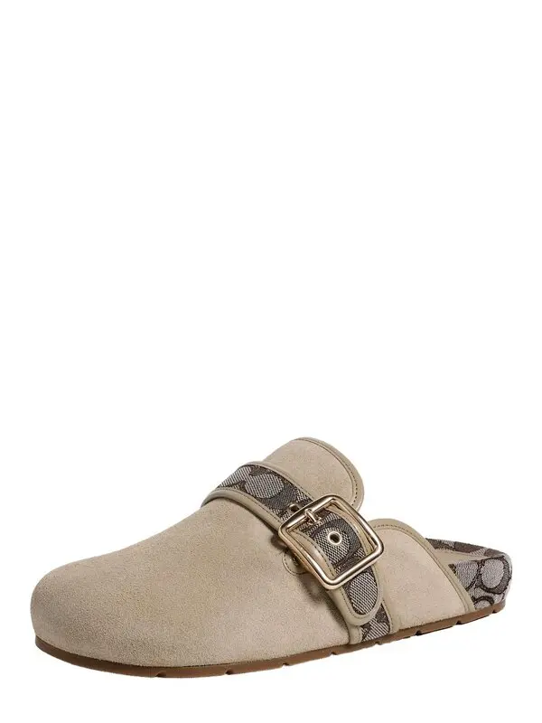 COACH Archival Buckle Clogs - Oat