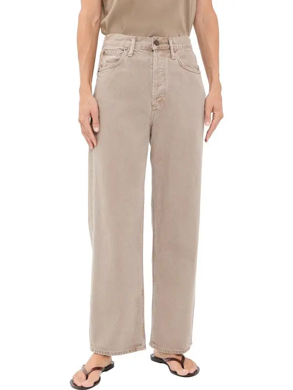 AGOLDE Ren High Rise Wide Leg Jeans - Trail