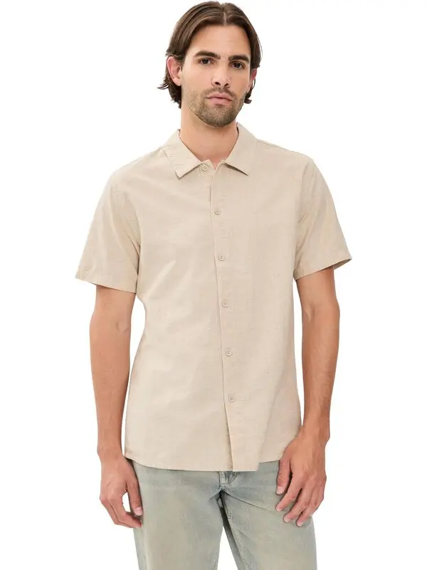 RHYTHM Classic Linen Shirt - Sand