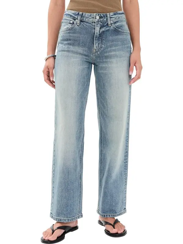 Moussy Vintage Idabel Straight Jeans - Light Blue
