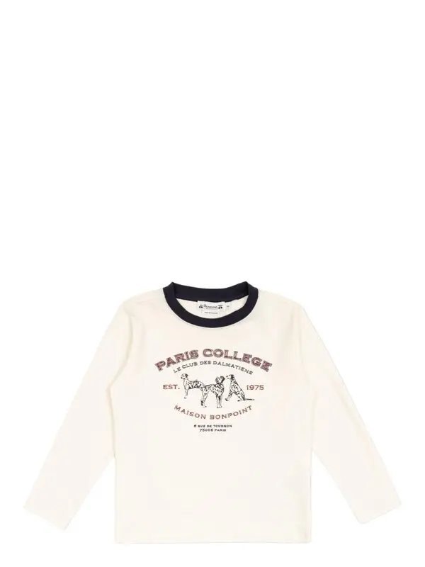 Bonpoint Tadda Printed Long-sleeve T-shirt - Cream