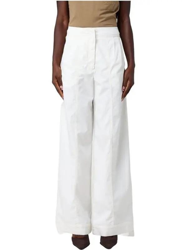 Max Mara Wide Leg Casual Pants - White