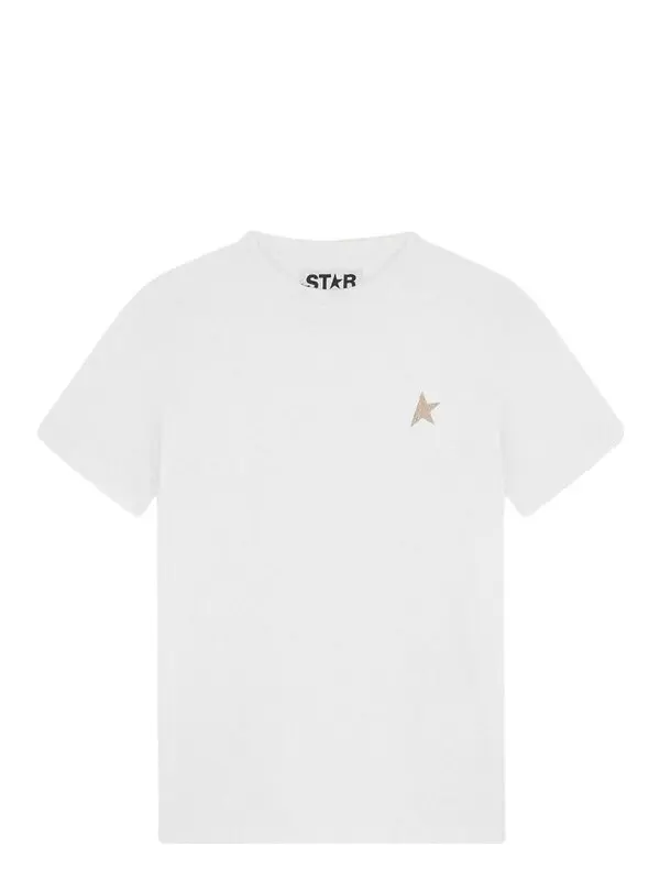 GOLDEN GOOSE Logo Printed Crewneck T-shirt - White