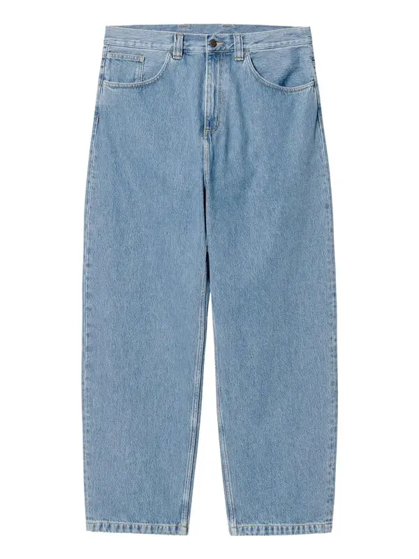 Carhartt Work In Progress Brandon Pants Loose Straight Fit Denim - Blue, Stone Bleached