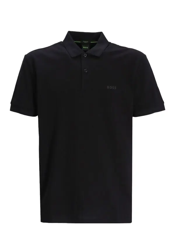 Hugo Boss Short Sleeved Logo Printed Polo Shirt - Black