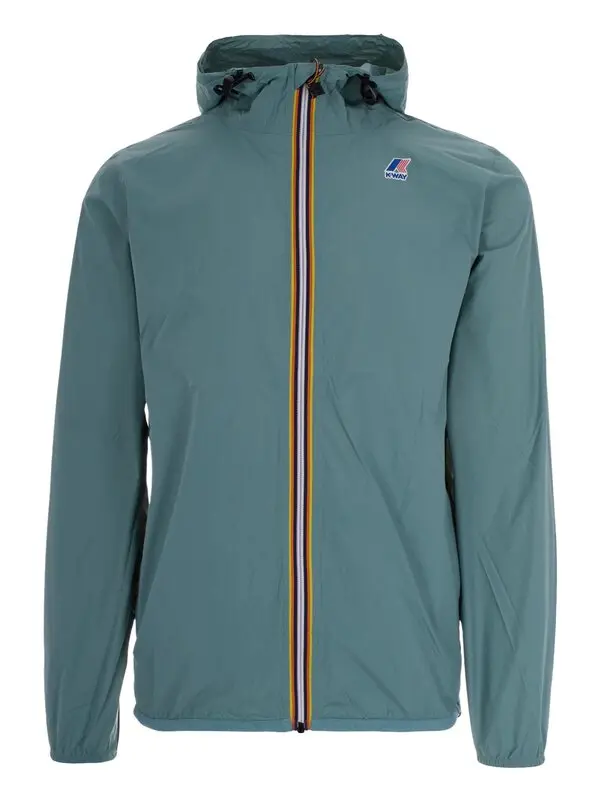 K-WAY Le Vrai 4.0 Claude" Hooded Jacket - Blue