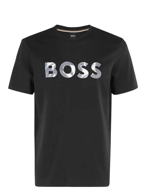 Hugo Boss Logo-print Cotton T-shirt - Black