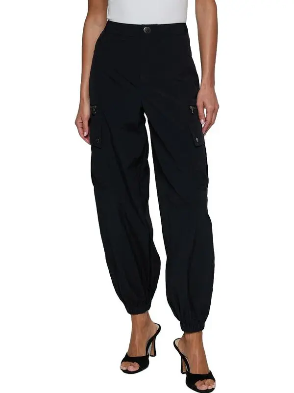 L'AGENCE Greer Cargo Jogger Pants - Black