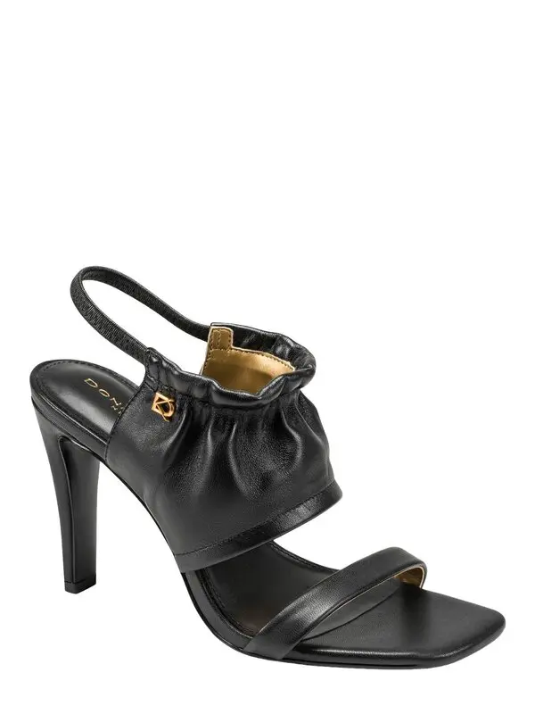 Donna Karan New York Becca Leather Slingback Sandals - Black