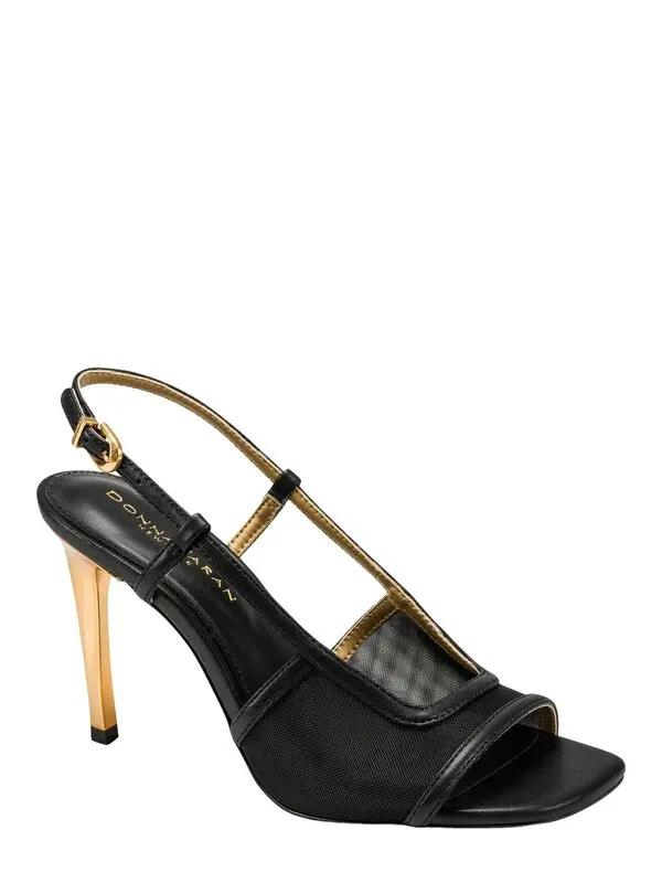 Donna Karan New York Slingback Sandals - Black