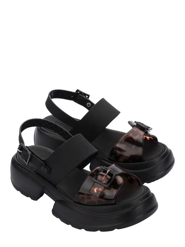 Melissa Slingback Platform Sandal - Black/tortoise