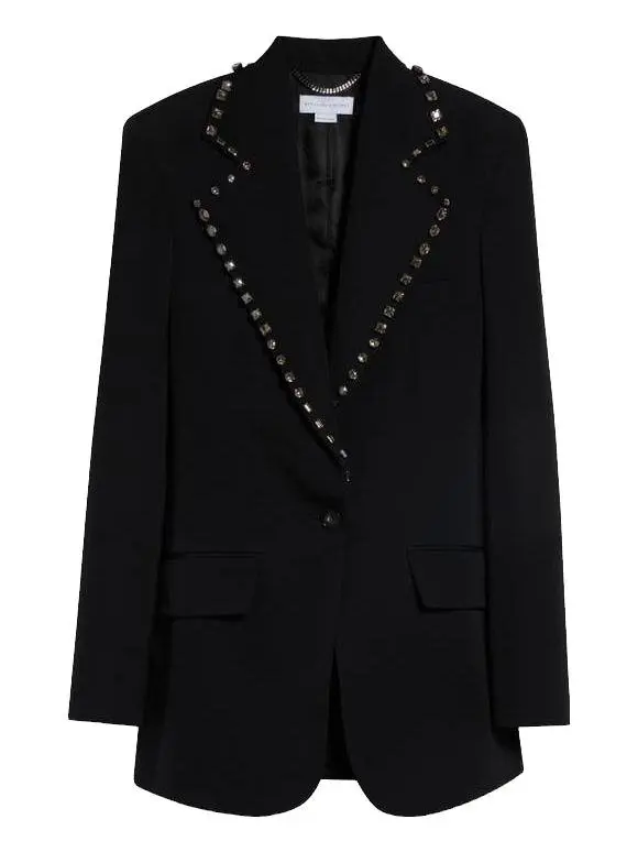 Stella McCartney Embellished Wool Blazer - Black