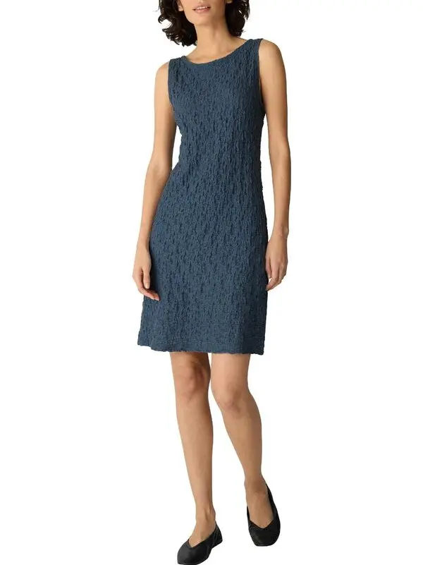 Eileen Fisher Sleeveless Bateau Neck Knit Dress - Cold Spring