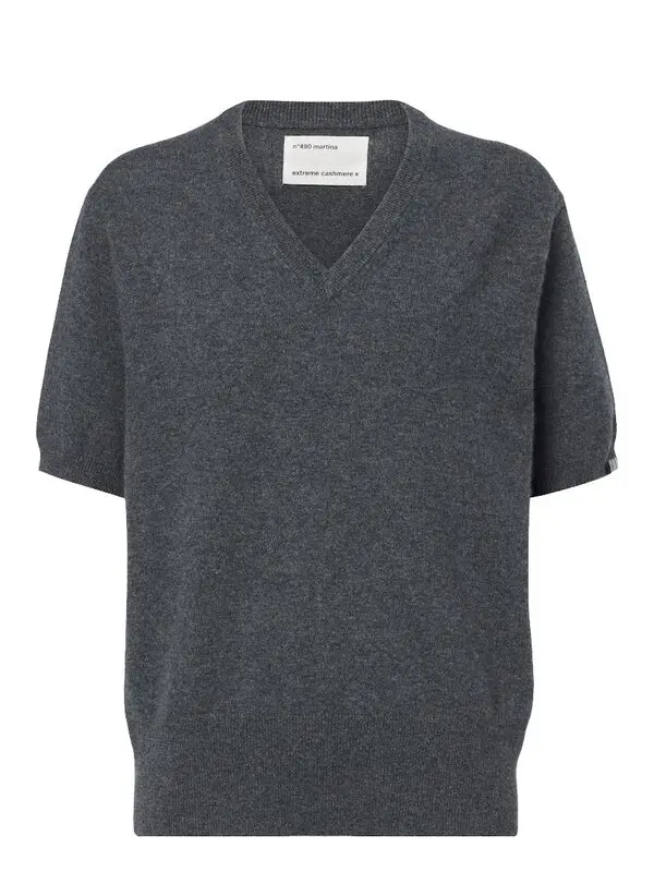 Extreme Cashmere N°490 Martina V-neck Sweater - Grey