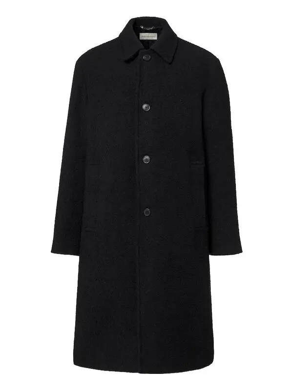 Dries Van Noten Wool-blend Coat - Black