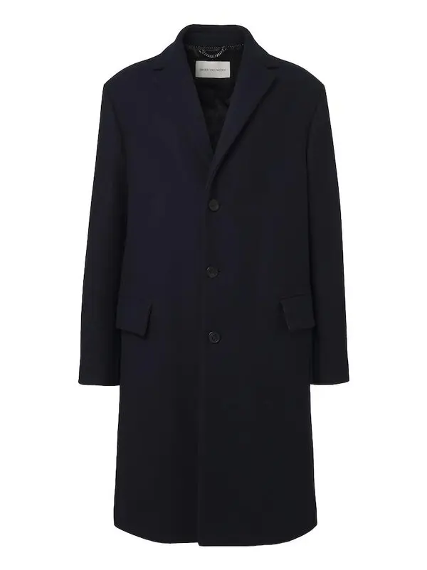 Dries Van Noten Wool-blend Coat - Blue