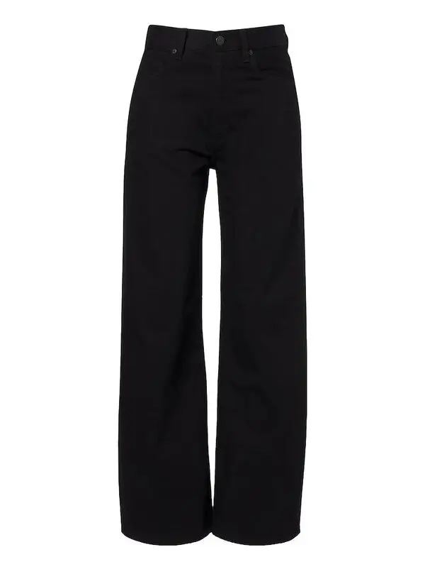 FRAME Bow Wide-leg Jeans - Black