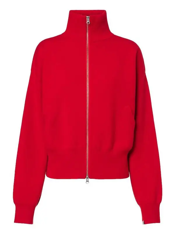 Extreme Cashmere N°385 Zip-up Cashmere Jacket - Red
