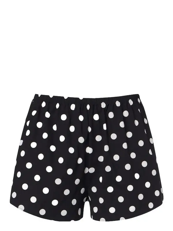 Hunza G Polka Dot Shorts - Black