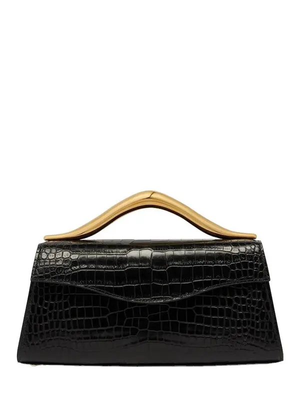Elie Saab The Petit Wave Small Leather Top-handle Bag - Black