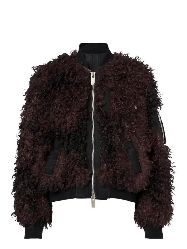 Sacai Oversized Bomber Jacket - Brown