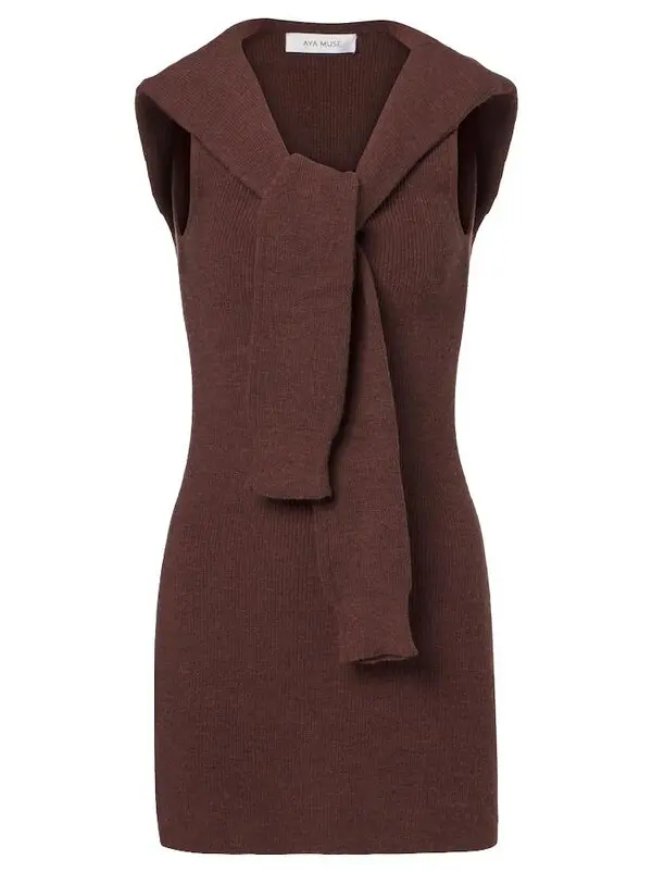 AYA MUSE Vao Minidress - Brown