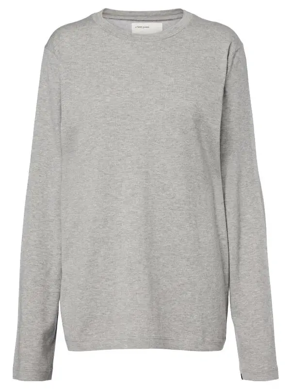 Extreme Cashmere N°500 Jones Cotton And Cashmere Top - Grey