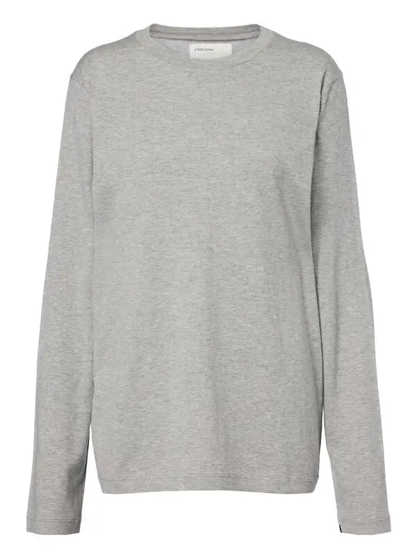 Extreme Cashmere N°500 Jones Cotton And Cashmere Top - Grey