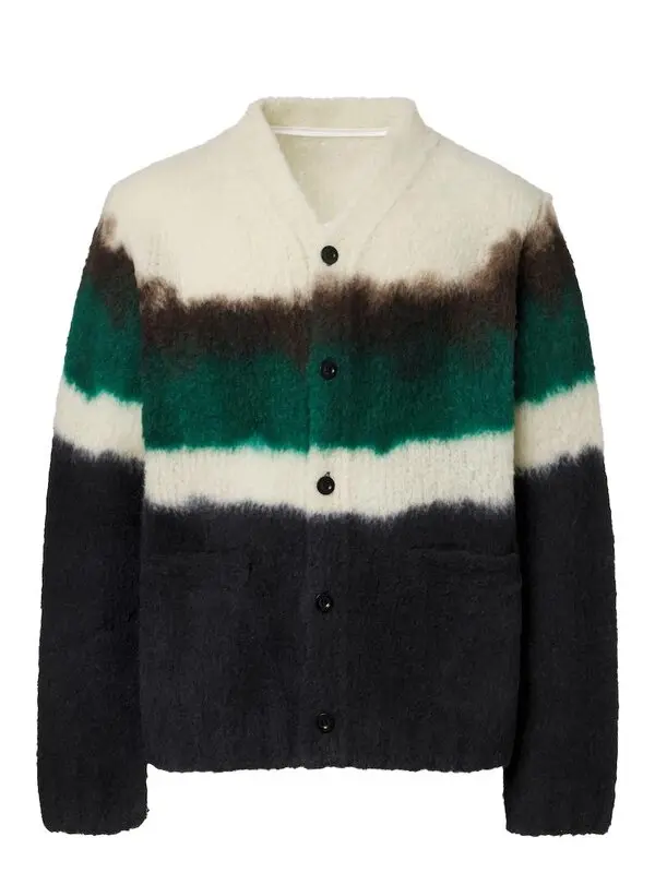 Sacai Wool-blend Polo Sweater - Multicoloured