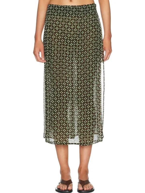 Chan Luu Printed Maxi Skirt - Espresso