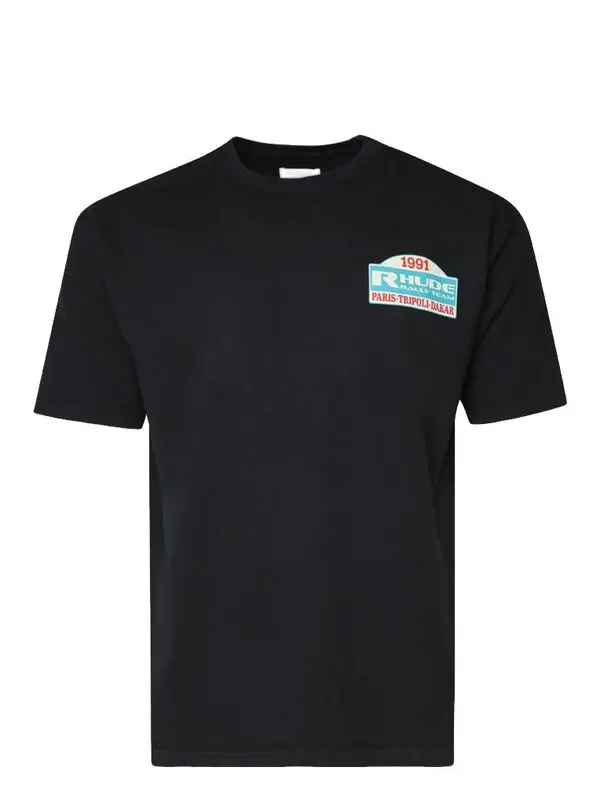 Rhude Tripoli Rally Team Tee Vintage - Black