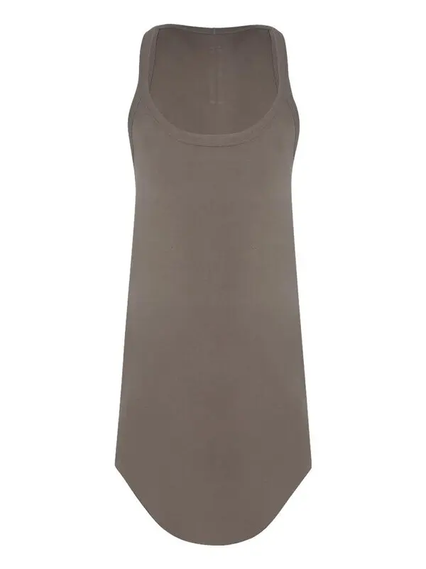 Rick Owens Sleeveless Scoop Neck Tank - Brown