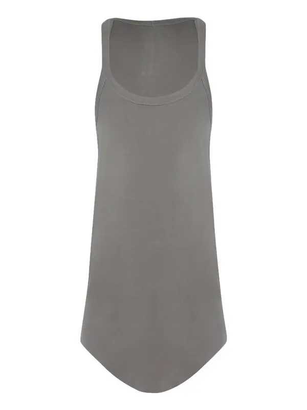 Rick Owens Sleeveless Scoop Neck Tank - Silver
