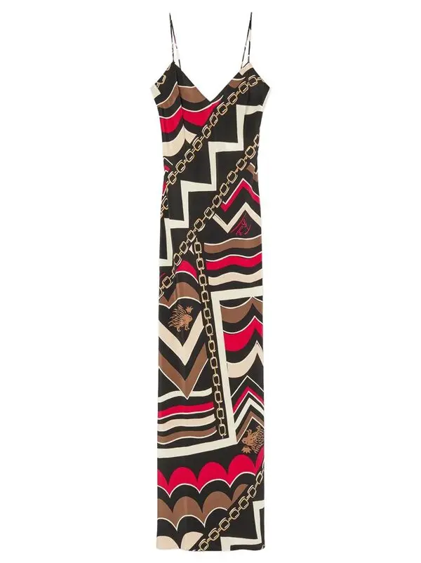 Emilio Pucci Istrice" Print Maxi Dress - Multi