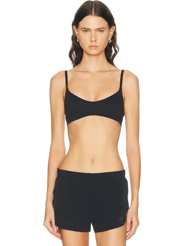 NIKESKIMS Matte Micro Scoop Bra - Obsidian