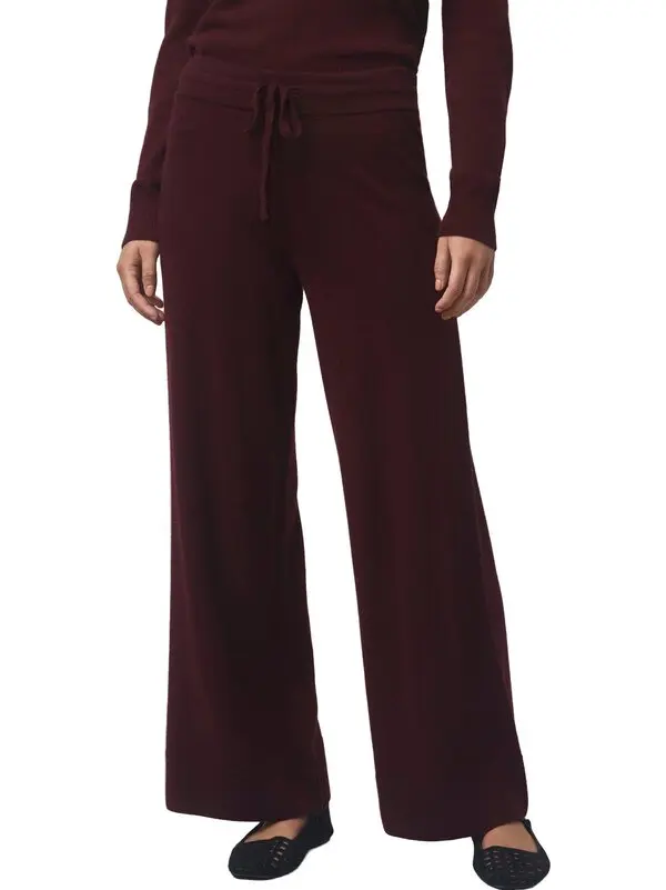 Splendid Tori Cashmere Wide Leg Pant - Black