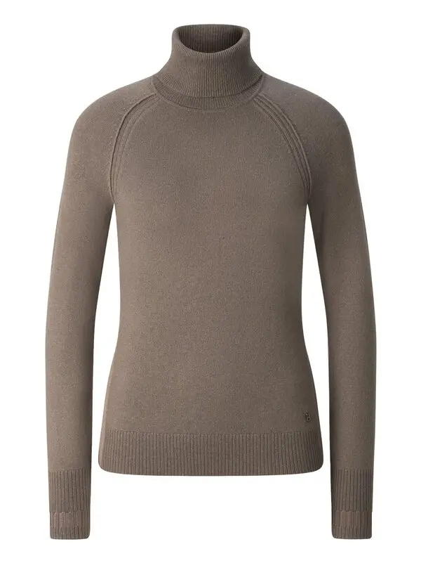 Bogner Vaiana Pure New Wool Cashmere Sweater - Dark Brown
