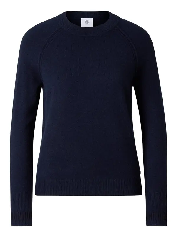 Bogner Vanessa Pure New Wool Cashmere Pullover - Navy