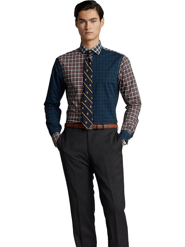 Ralph Lauren Slim Fit Wool Twill Trousers - Charcoal
