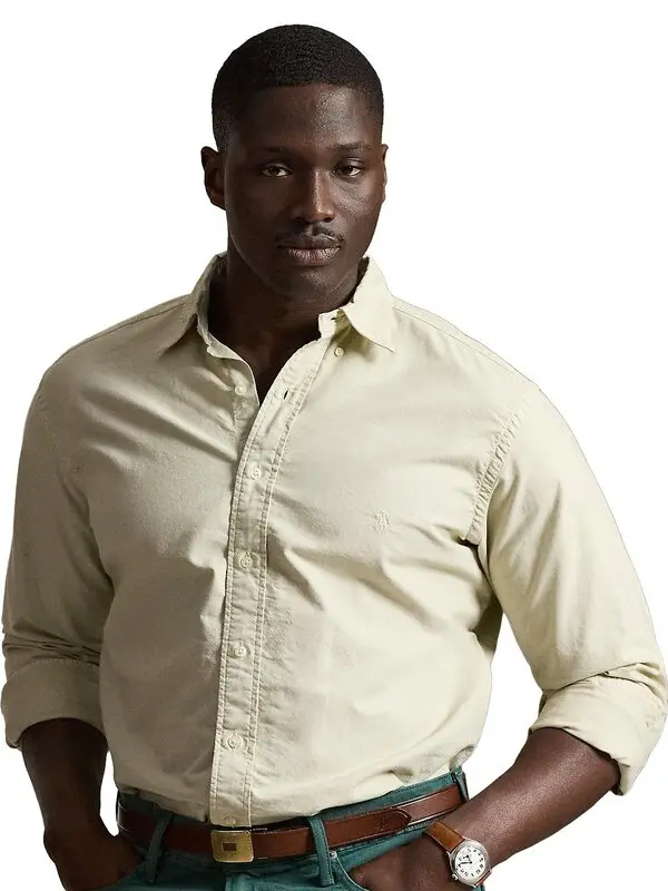 Ralph Lauren Garment-dyed Oxford Shirt - Classic Stone
