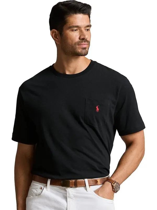 Ralph Lauren Jersey Pocket T-shirt - Black