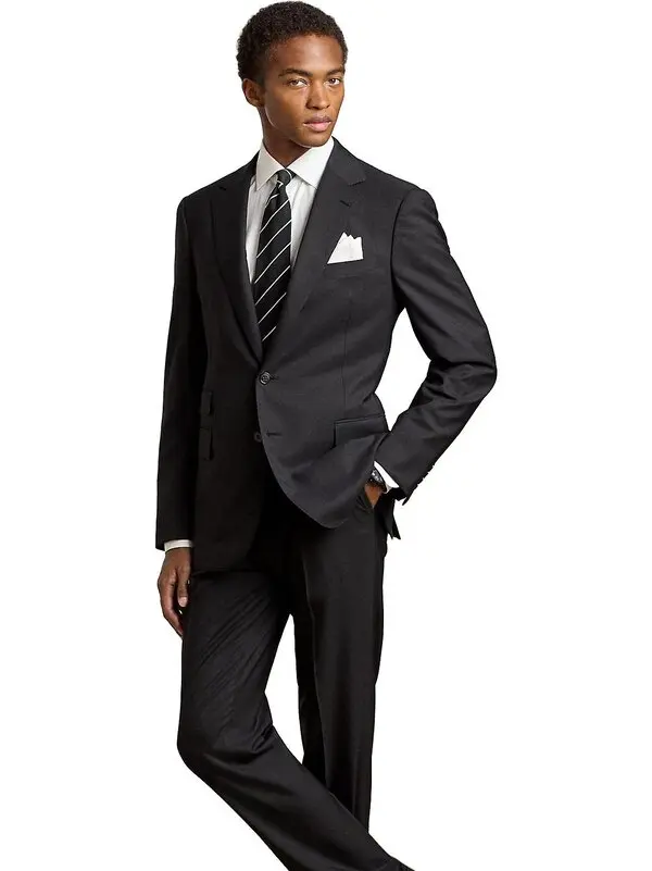Ralph Lauren Gregory Hand-tailored Wool Serge Suit - Black