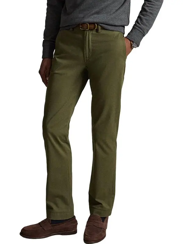 Ralph Lauren Stretch Straight Fit Washed Chino Pant - Canopy Olive