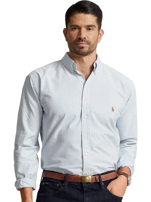Ralph Lauren Striped Oxford Shirt - Blue