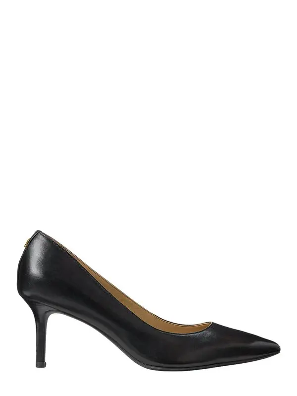 Ralph Lauren Lanette Leather Pointed-toe Pumps - Black